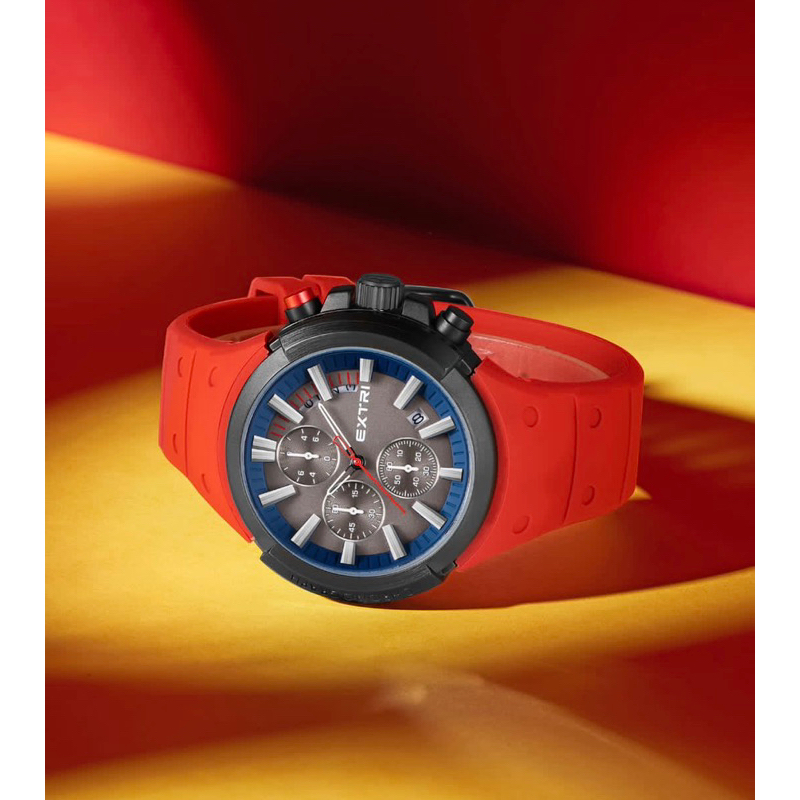Jual New EXTRI Watch Original X6058 Chronograph Water Resistant Include ...