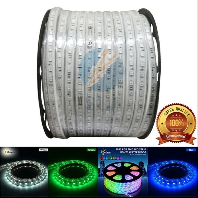 Jual LAMPU SELANG LED STRIP 5050 RGB 4 pin JARUM per meter | Shopee ...