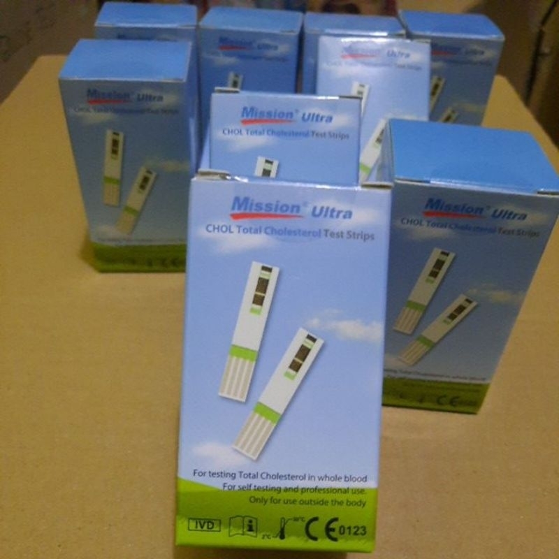 Jual Strip Cholestrol / Kolesterol / Kolestrol Mission Ultra isi 25 tes ...