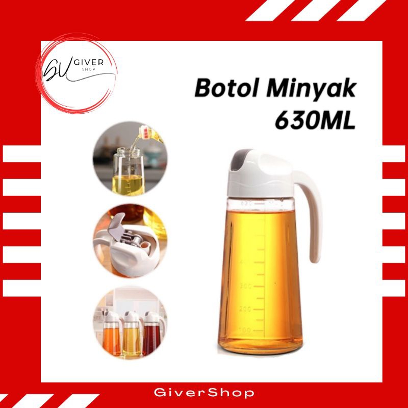 Jual Botol Tempat Minyak Goreng Bahan Kaca Botol Saos Kecap Anti Tumpah ...