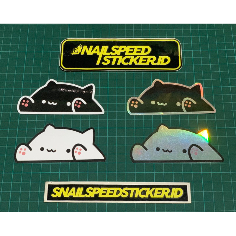 Jual sticker print meme lucu bongo cat kucing 10x4.5 cm | Shopee Indonesia