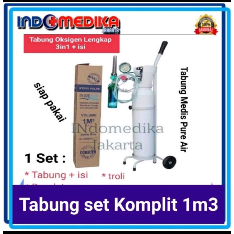Jual Tabung Oxygen Lengkap 1m3 siap pakai - Tabung oksigen Set 1m3 ... Jual Tabung Oxygen Lengkap 1m3 siap pakai - Tabung oksigen Set 1m3 ...
