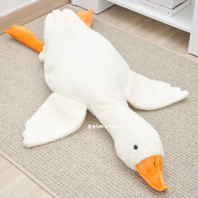 Jual BALMUTLUCU | Boneka Jumbo Goose Lucu Warna Putih | Bantal Guling ...