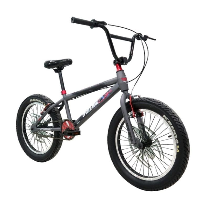 Jual Sepeda BMX ELEMENT Spiderman Edition Ban Besar 20 x 3.0 | Shopee ...