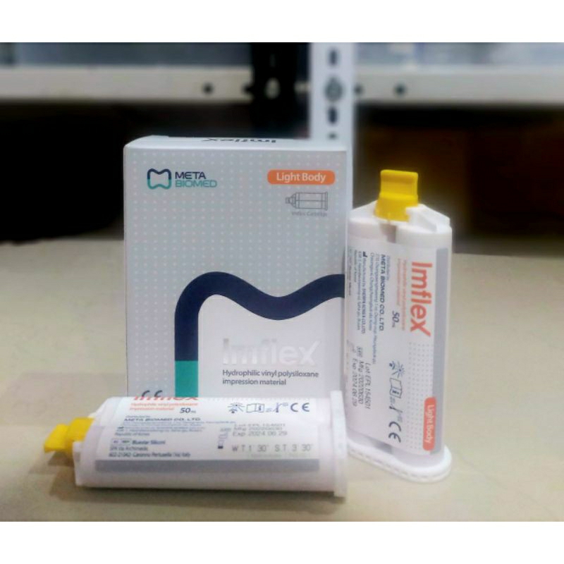 Jual Hydrophilic vinyl polySiloxane Dental Light body imflex Meta ...