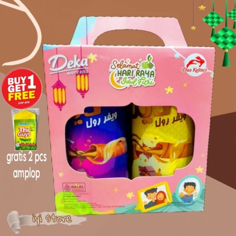 Jual Deka Gift Box Pink Wafer Roll Parcel Edisi Lebaran 2024 Hampers ...