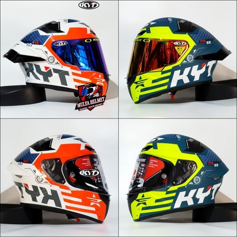 Jual HELM KYT TT COURSE NEW FUSELAGE PAKET GANTENG | Shopee Indonesia