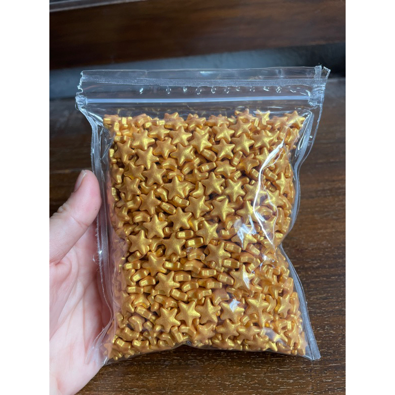 Jual sprinkle gold series 250gr / sprinkle kue bisa dimakan | Shopee ...