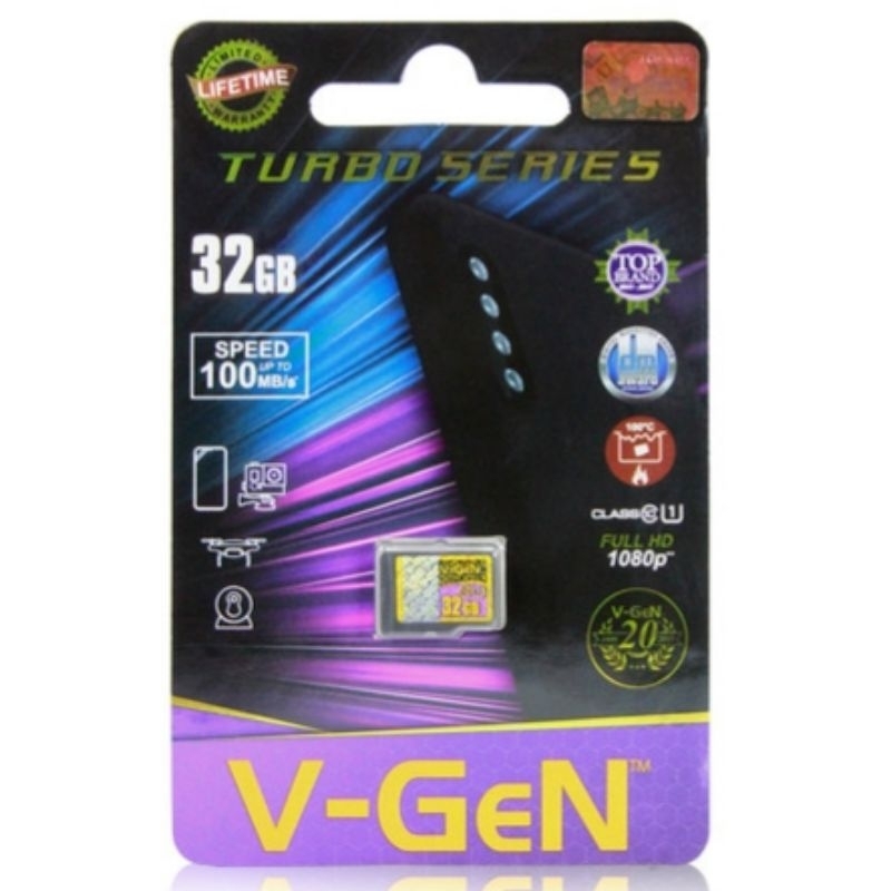 Jual Memori Micro SD V-Gen 32 GB Memory Card 32gb Class 10 Turbo Vgen ...