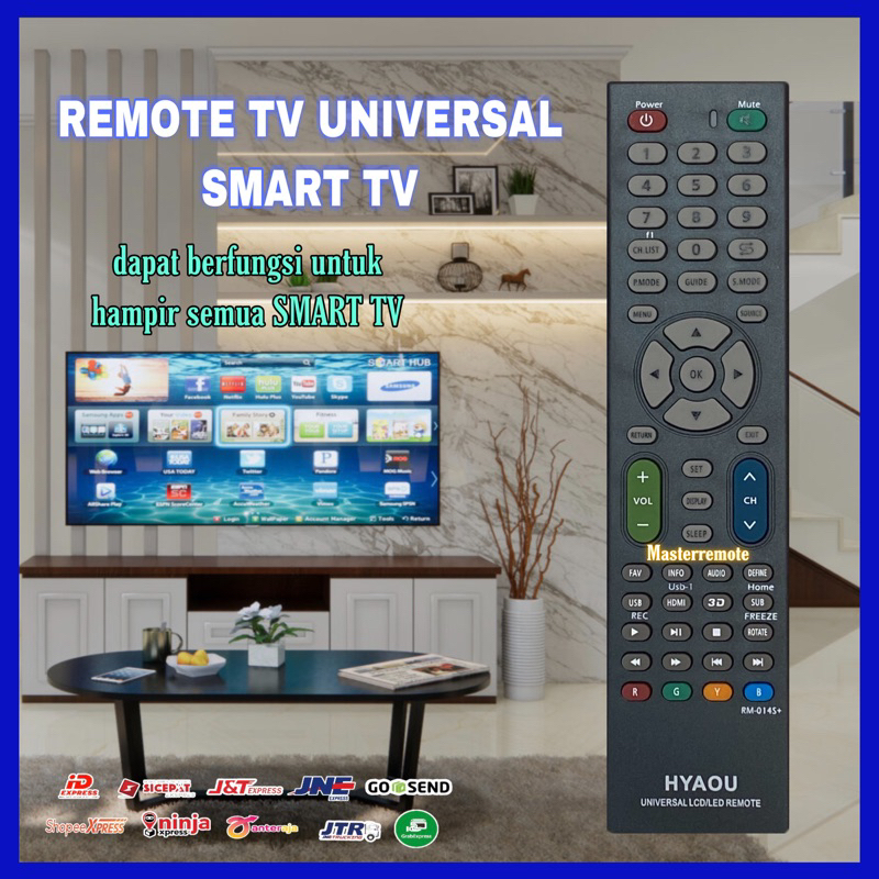 Jual REMOT REMOTE TV LCD LED SMART TV MULTI/UNIVERSAL RM-0145 | Shopee ...