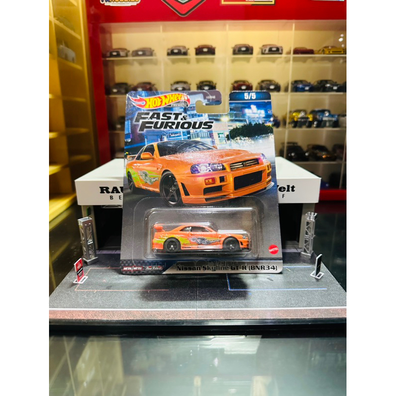 Jual Hotwheels Fast Furious Nissan Skyline GTR R34 (BNR34) Orange Japan ...
