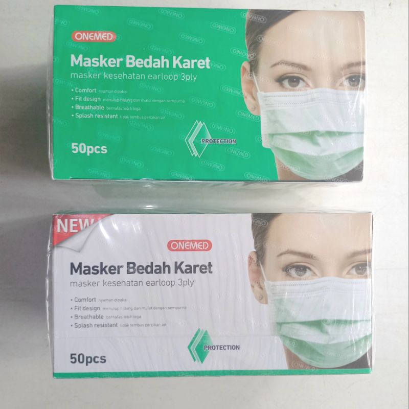 Jual Masker Medis Bedah DISEGEL BOX ORIGINAL Onemed Masker 3 Ply ...