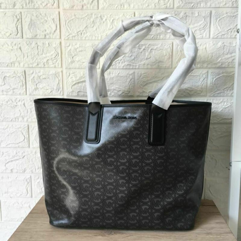 Jual MICHAEL KORS JODIE SIGNATURE LARGE TOTE BLACK | Shopee Indonesia