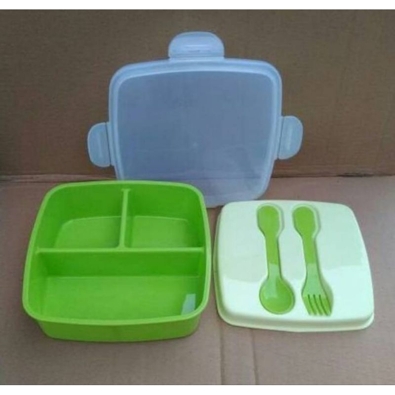 Jual LUNCH BOX KOTAK / TEMPAT MAKAN SET GOLDEN SUNKIST | Shopee Indonesia