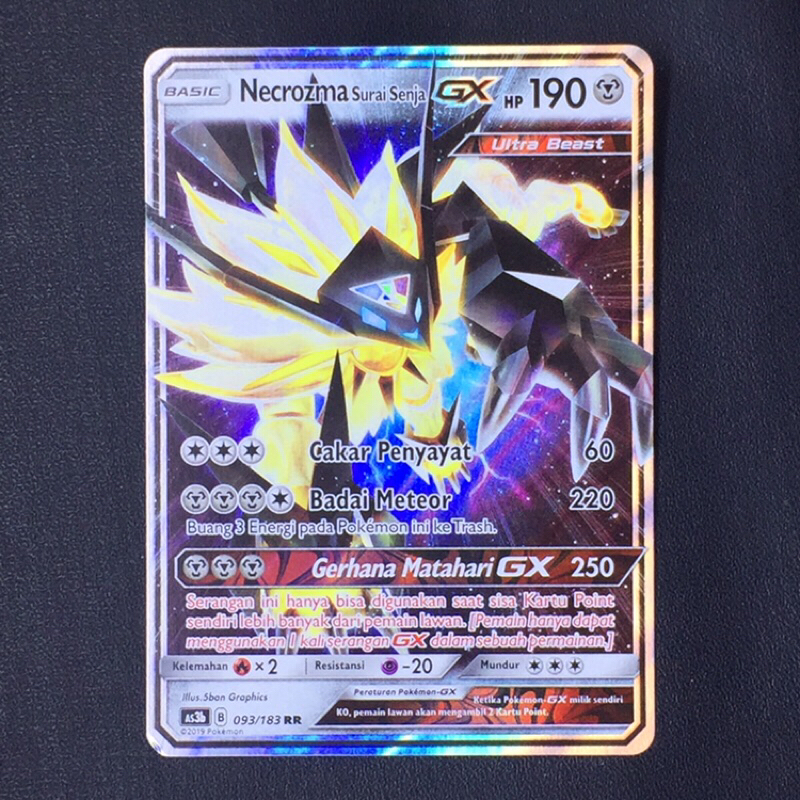 Jual KARTU POKEMON TCG NECROZMA GX RR INDONESIA HOLO (Damage) | Shopee Indonesia