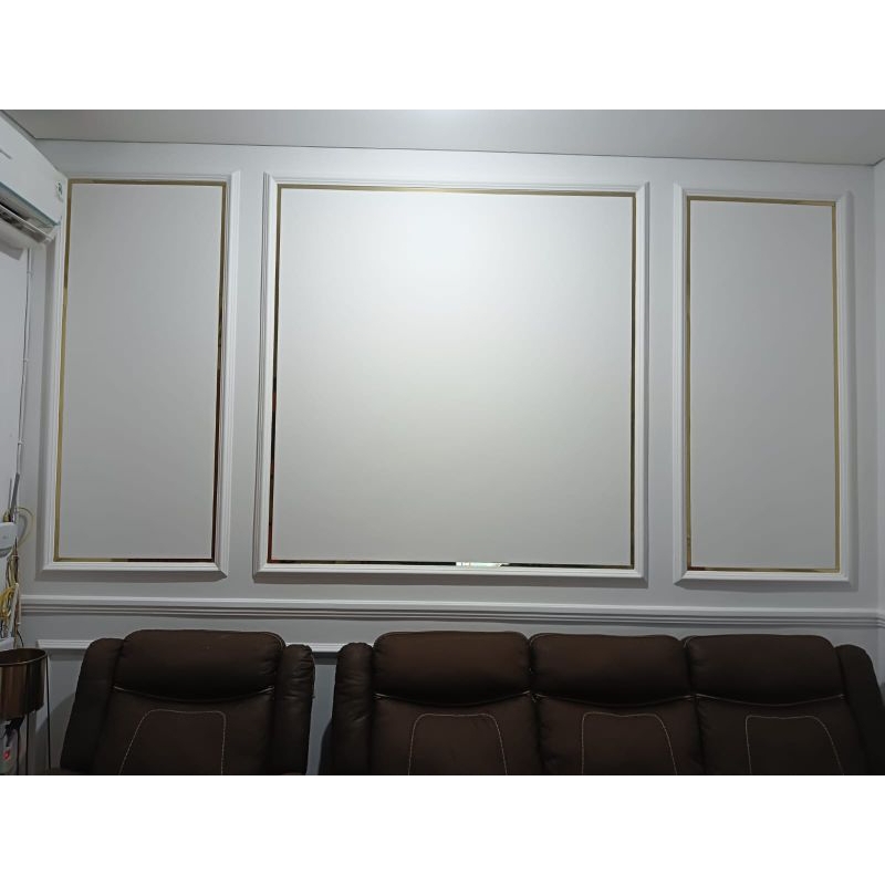 Jual list gold2cm,3cm,4cm,5cm/hiasan dinding/wall moulding | Shopee ...
