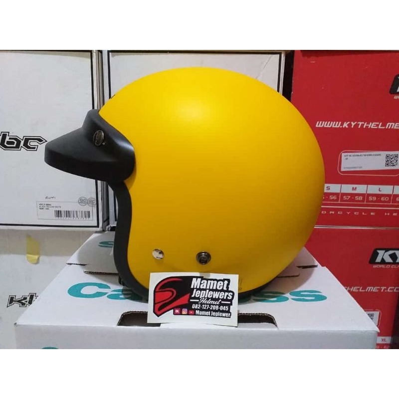 Jual COD PROMO HELM BOGO RETRO MERK CARGLOSS SNI ORIGINAL SOLID POLOS ...