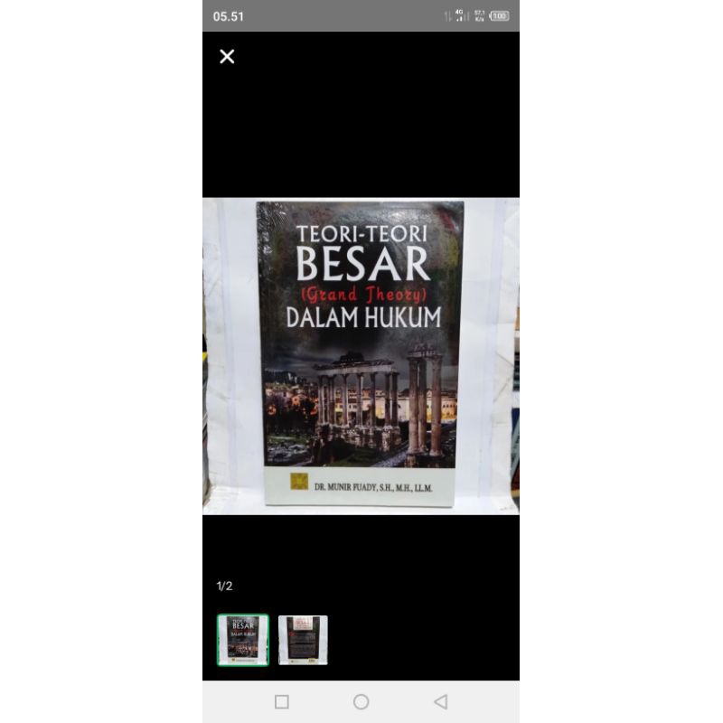 Jual Teori Teori Besar (Grand Theory) Dalam Hukum Munir Fuady Prenada ...