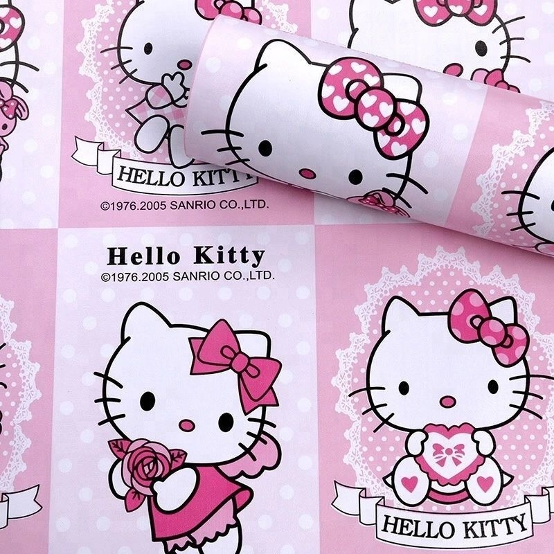 Jual Wallpaper Dinding Kamar Tidur Anak Karakter Hello Kitty Wallpaper Dinding Kamar Anak ...