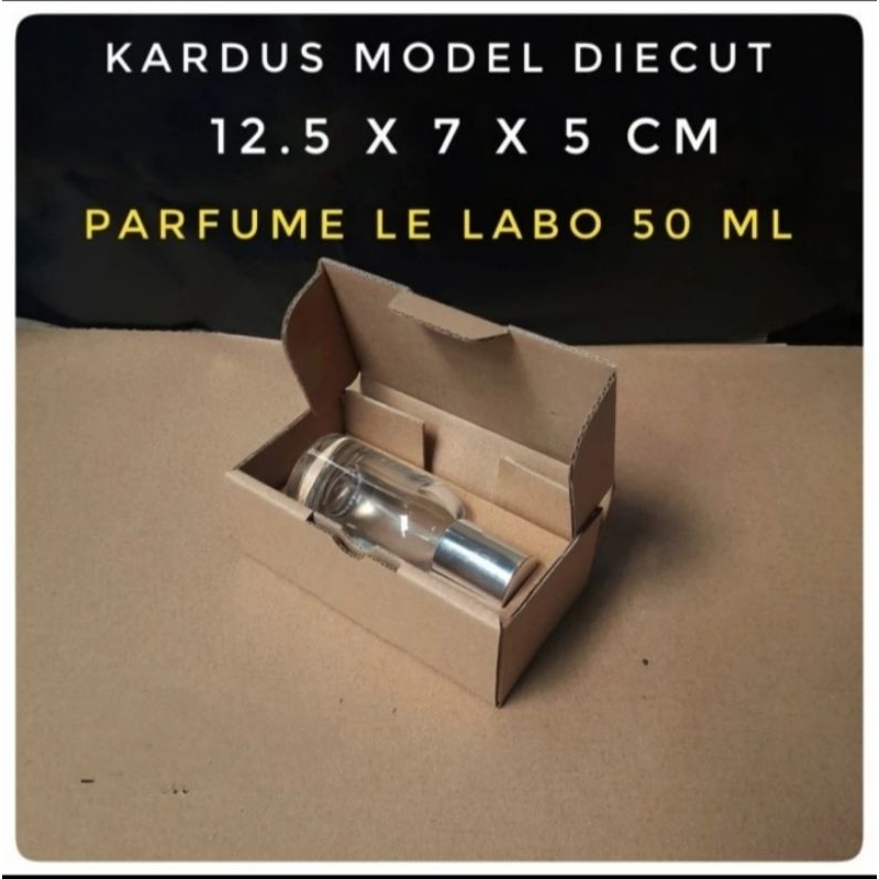 Jual karton kardus uk. 12,5x7x5 cm model diecut parfum le labo 50 ...