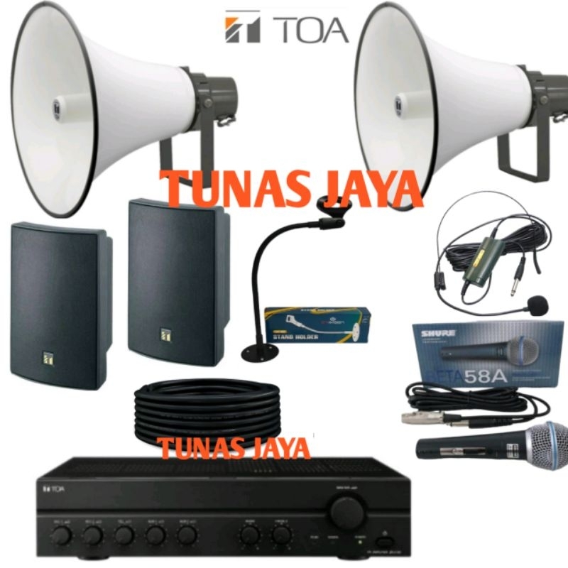 Jual PAKET TOA HORN 50 WATT PAKET TOA MASJID ZH5050 PAKET SOUND SYSTEM TOA MASJID SPEAKER LUAR ...