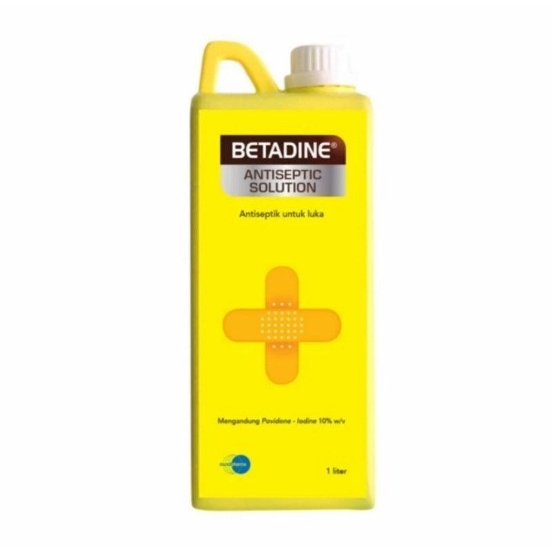 Jual betadine solution sol 1000 ml 1000ml 1liter 1 liter / botol ...