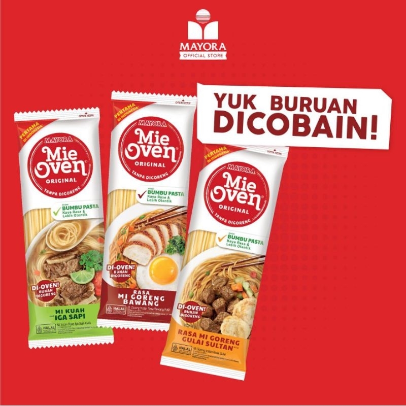 Jual Mie Oven Mayora (READY) mie oven rasa goreng bawang&kuah iga sapi ...