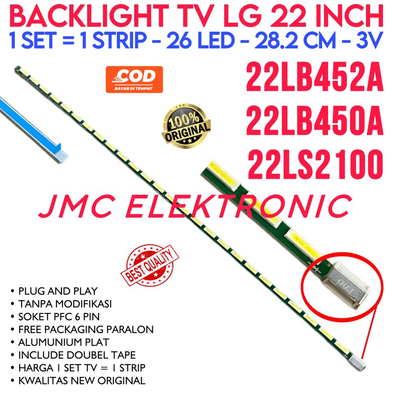 Jual BACKLIGHT TV LG 22 Inch 22LB452A 22LB450A 22MT44A 22LS2100 | Shopee Indonesia