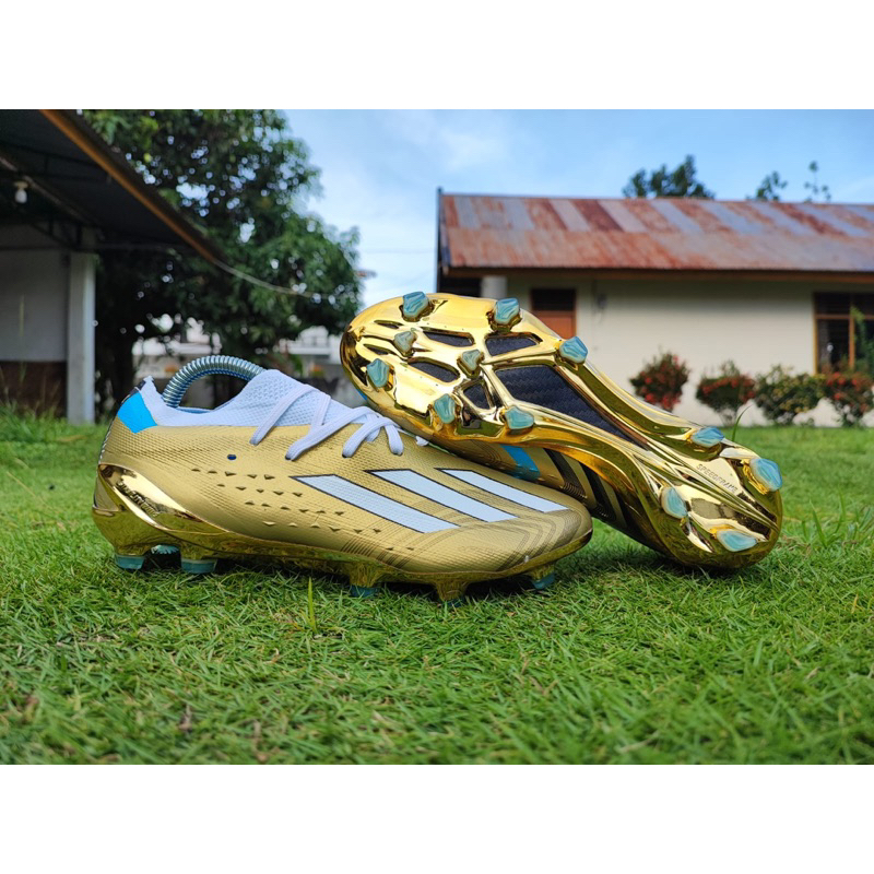 Jual sepatu bola adidas X Speedportal Messi .1 FG Leyenda Gold Metallic ...
