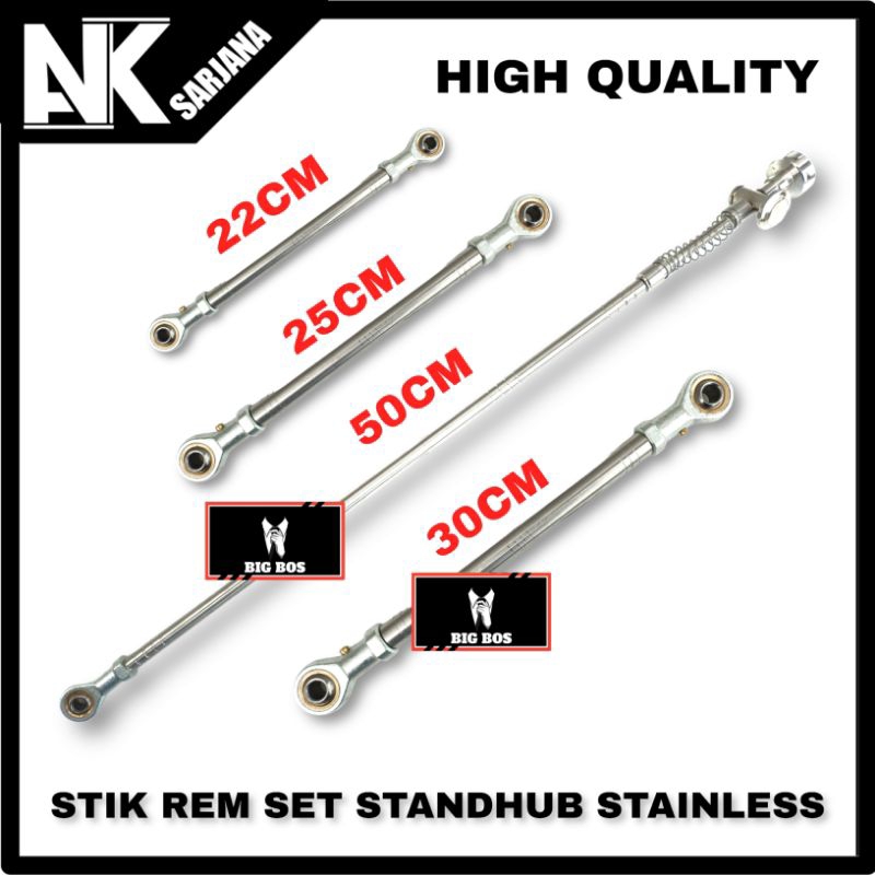 Jual STIK REM PANJANG 50CM SET STANDHUB PENAHAN TROMOL PANJANG 16CM ...