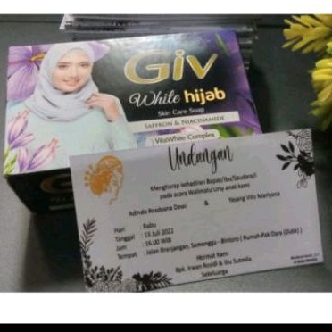 Jual undangan sabun hvs/stiker plus foto | Shopee Indonesia