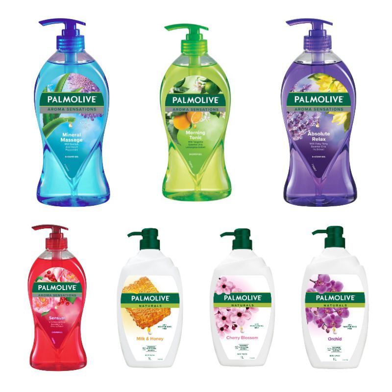 Jual Palmolive Naturals Shower Gel 1L, Aroma Sensations 750ml, 1 liter ...