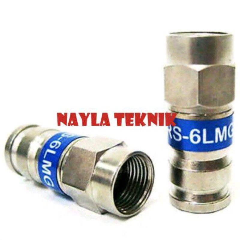 Jual konektor rg6 belden biru konektor f press | Shopee Indonesia