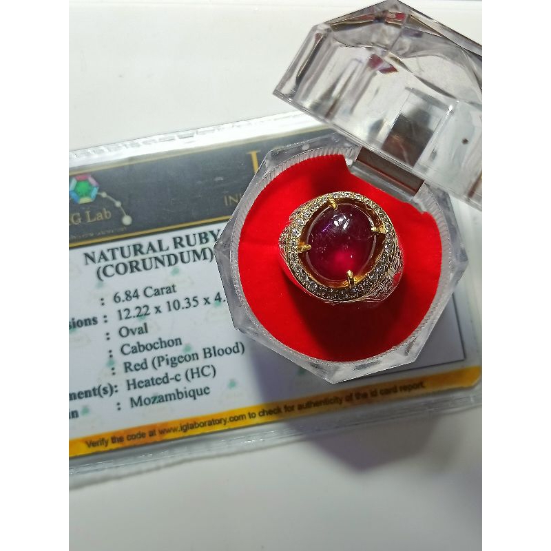 Jual Ruby Pigeon Blood Ring Perak & memo | Shopee Indonesia