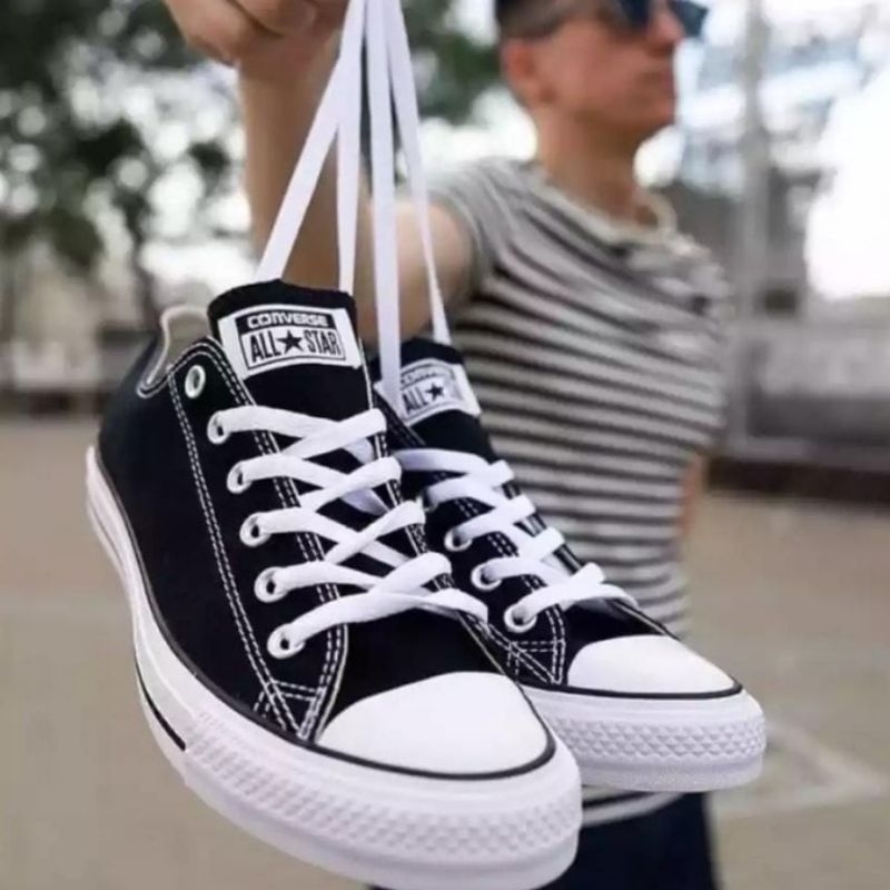 Jual Sepatu Sneakers Converse All star Pria Dan Wanita Sepatu Sekolah Kerja Sepatu Kanvas Tali ...