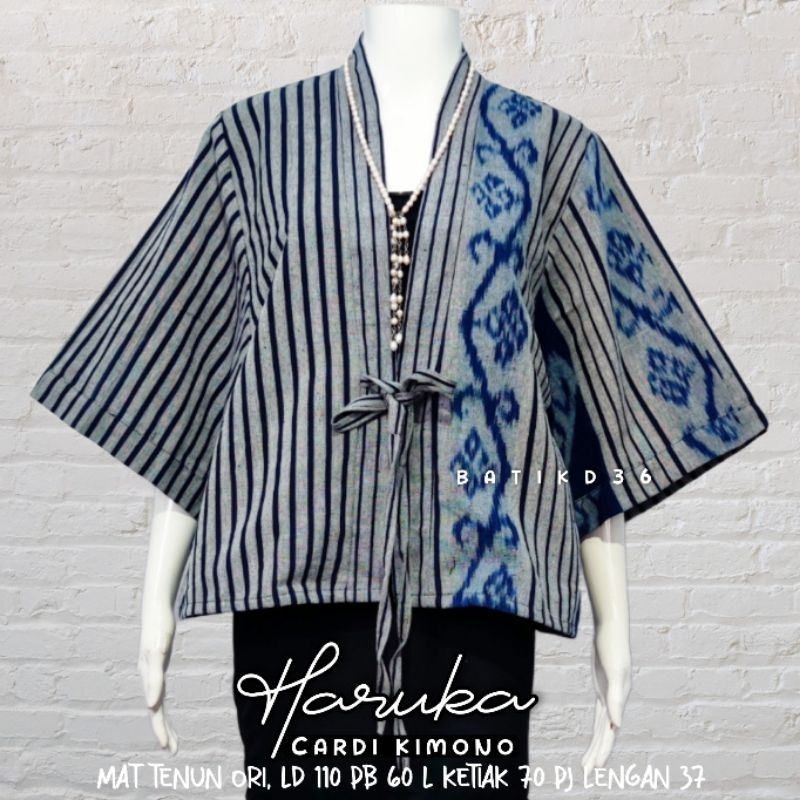 Jual Outer kimono tenun asli wanita cardi cewek premium etnik Kasual ...