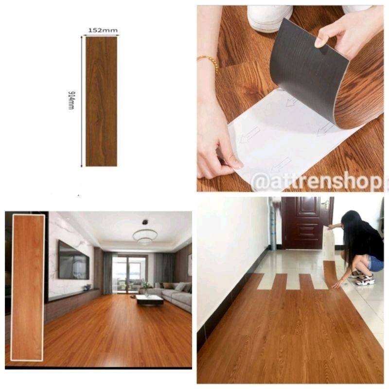 Jual Stiker Lantai Vinyl Flooring Sticker | Shopee Indonesia