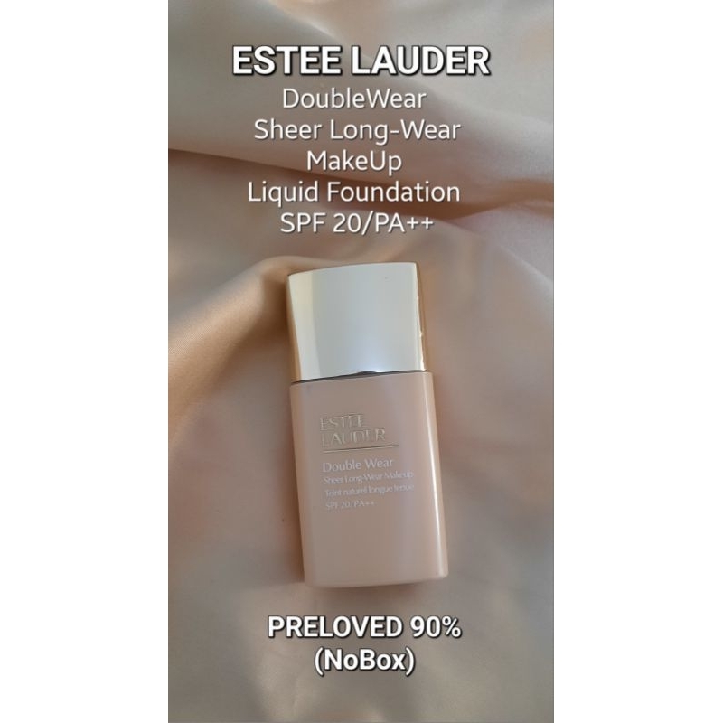 Jual ESTEE LAUDER DoubleWear Sheer Long-Wear MakeUp Liquid Foundation ...