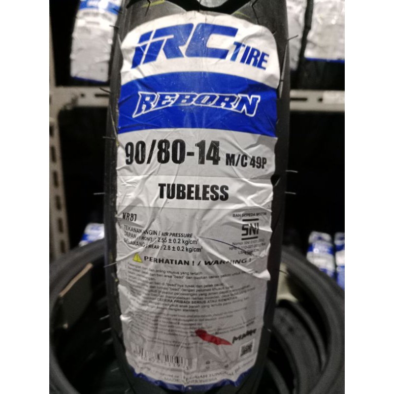 Jual Ban luar irc ukuran 90/80-14 NR87 REBORN (TUBELESS) | Shopee Indonesia