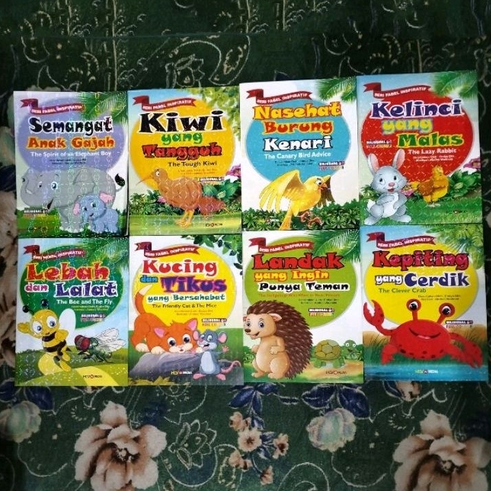 Jual BUKU FABEL CERITA ANAK DAN DONGENG BINATANG BILINGUAL KELINCI YANG ...