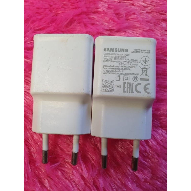 Jual adaptor charger original bawaan hp Samsung fast charging ukir 15W A71 A53 A52S dll (bekas ...