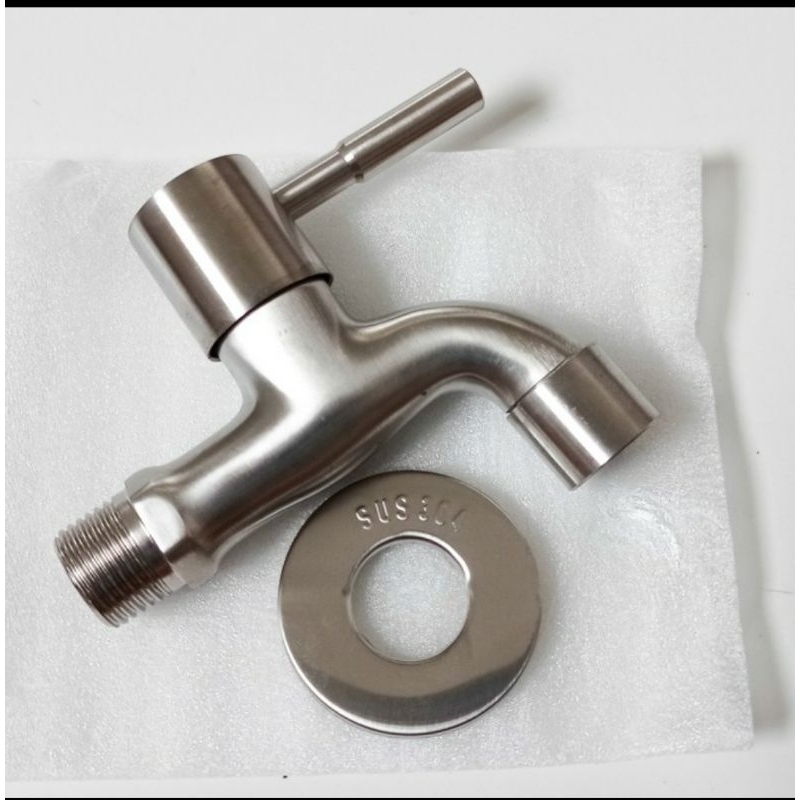 Jual Kran Taman Stainless 304 / Kran Tembok Stainless Stell | Shopee ...