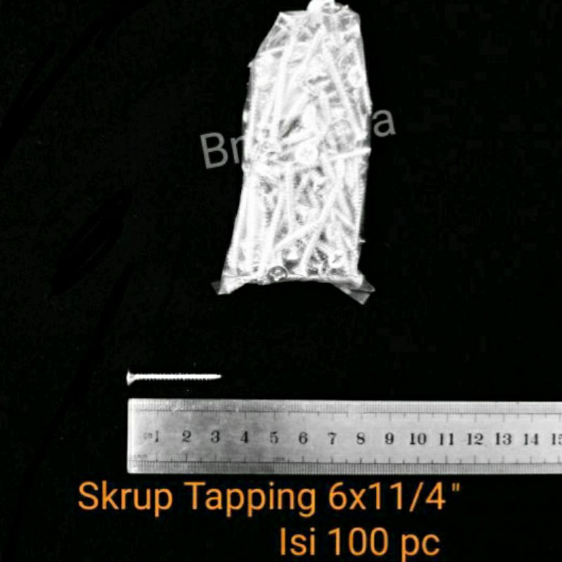 Jual [Harga 100pcs] Skrup/Sekrup Tapping JF (+) 6 x 1 ¼" | Shopee Indonesia