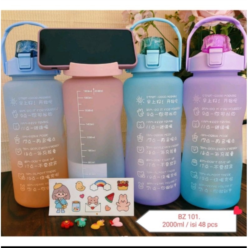 Jual Botol Viral gradasi warna 2L | Shopee Indonesia