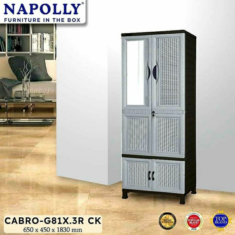 Jual lemari plastik cabro 2 pintu | Shopee Indonesia