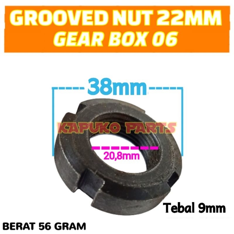 Jual 06 GROOVED NUT M22 UNTUK GEAR BOX | Shopee Indonesia