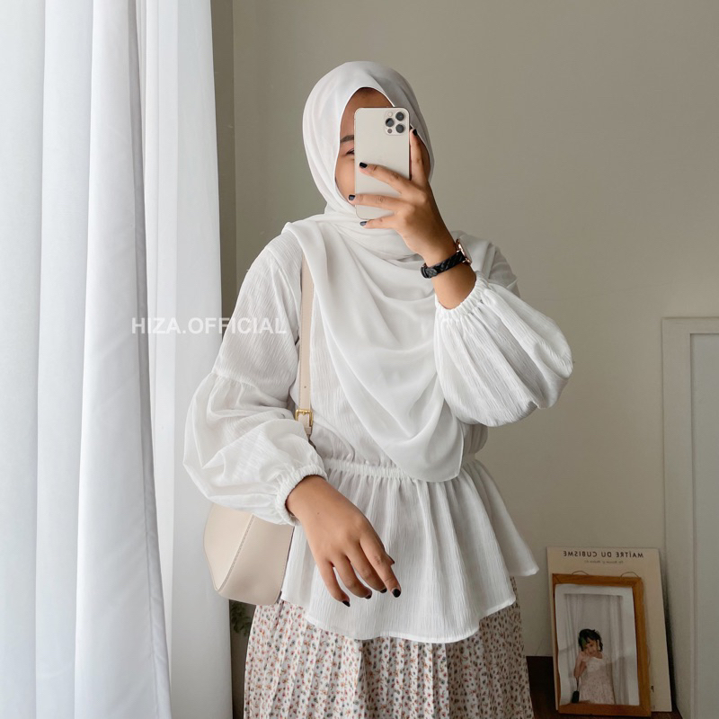 Jual HIZA - REEYA BLOUSE | Blouse Wanita Cantik | Blouse Terlaris | Shopee Indonesia