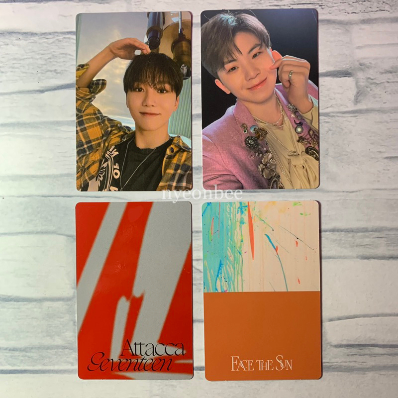 Jual SEVENTEEN ATTACCA/FACE THE SUN CARAT VER PHOTOCARD Vernon/Woozi/Seungkwan | Shopee Indonesia