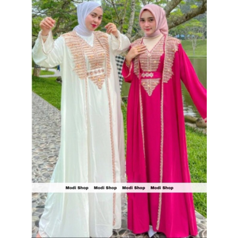 Jual NEW ABAYA KAFTAN VERO ( FREE INNER & TURBAN & BELT ) | Shopee ...