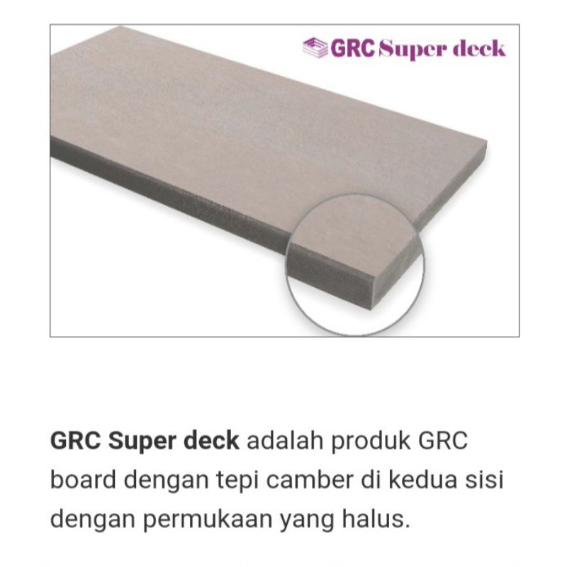 Jual GRC Superdeck Polos 20cm | Shopee Indonesia